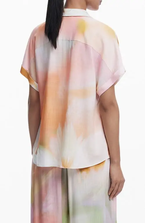 Desigual Abstract Print Short Sleeve Shirt