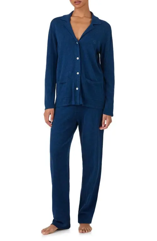 Ralph Lauren Cotton & Cashmere Pajamas - Navy