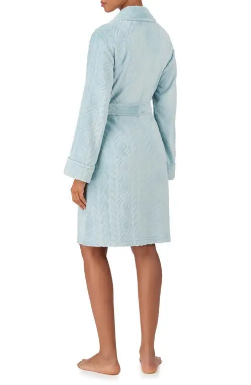 Ralph Lauren Fleece Monogram Robe - Blue