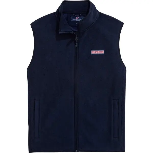 Vineyard Vines Harbor Fleece Vest - Nautical Navy