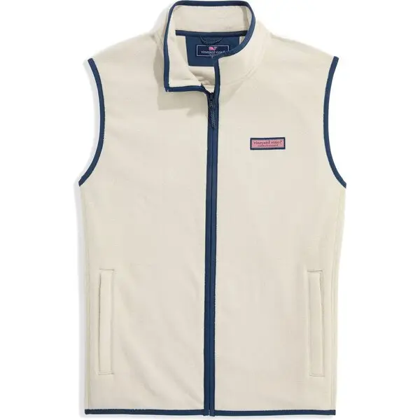 Vineyard Vines Harbor Fleece Vest - Stone