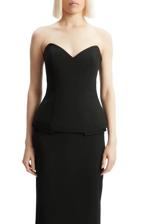 Bardot Strapless Peplum Top