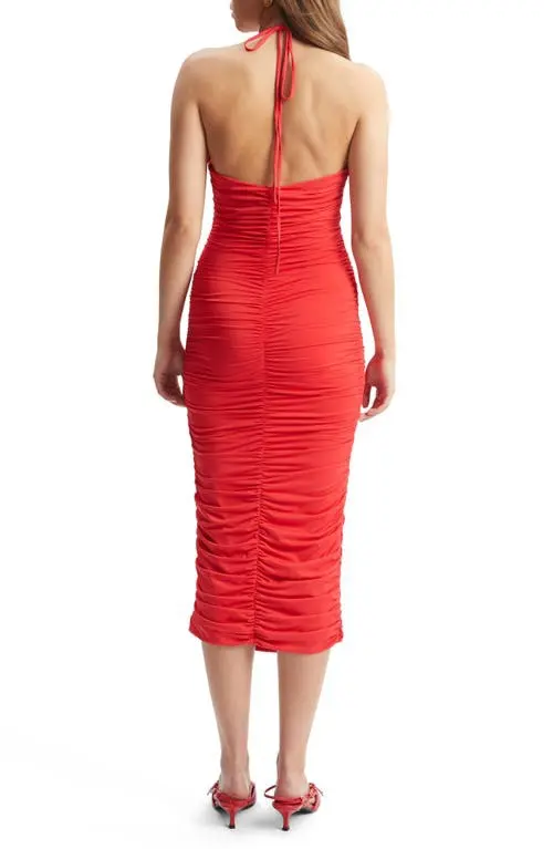 Bardot Tisha Halter Midi Dress