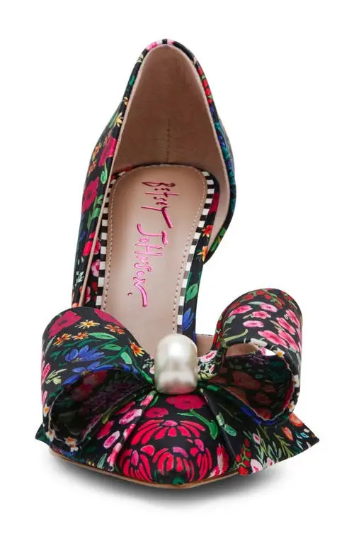 Betsey Johnson Kyliee Half D'orsay Pointed Toe Pumps - Ditsy Floral