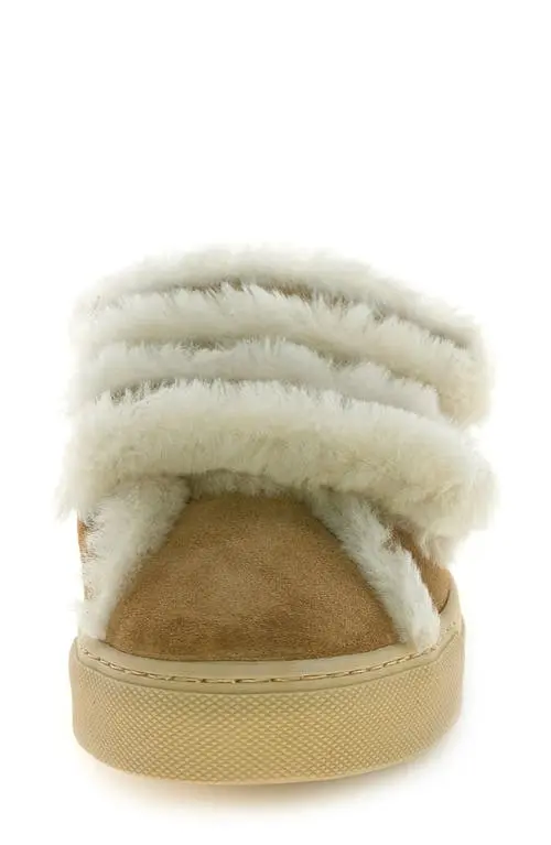 VOILE BLANCHE Gretha Shearling Sneakers - Light Brown