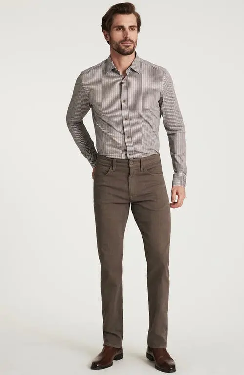 34 Heritage Courage Straight Leg 5-pocket Pants - Coffee Diagonal