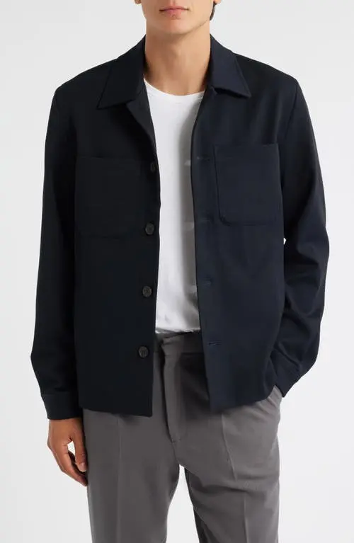 LES DEUX Marseille Hybrid Shirt Jacket - Navy