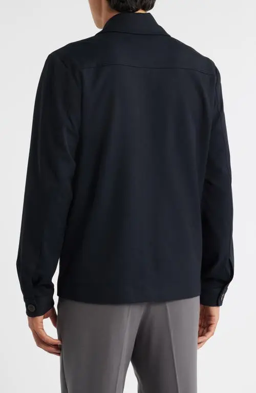 LES DEUX Marseille Hybrid Shirt Jacket - Navy