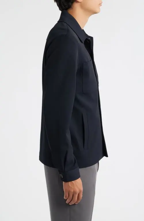 LES DEUX Marseille Hybrid Shirt Jacket - Navy