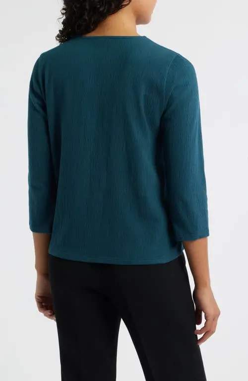 Eileen Fisher V-neck Textured Top
