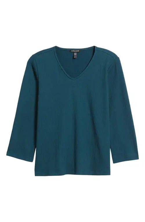 Eileen Fisher V-neck Textured Top