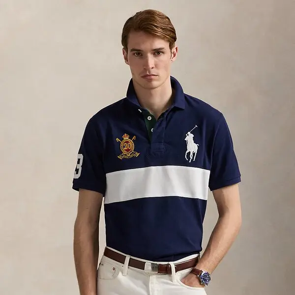 Ralph Lauren Big Pony 20th Anniversary Polo Shirt - Newport Navy/white