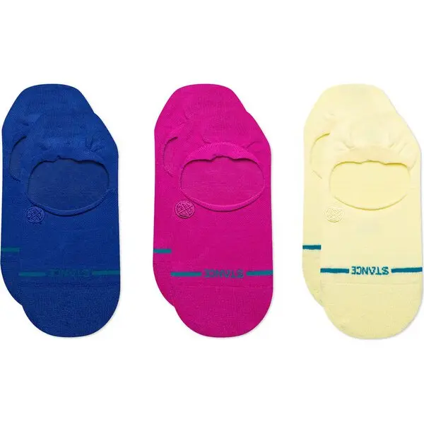 Stance Icon Assorted 3-pack Invisible Socks - Blue