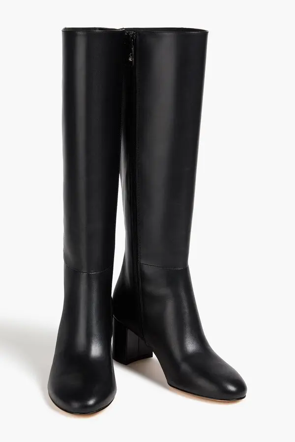 STUART WEITZMAN Celina 60 Leather Knee Boots - Black