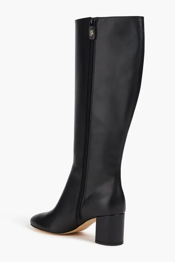 STUART WEITZMAN Celina 60 Leather Knee Boots - Black