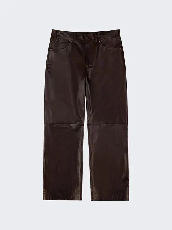 ENTIRE STUDIOS Leather Straight-leg Pants