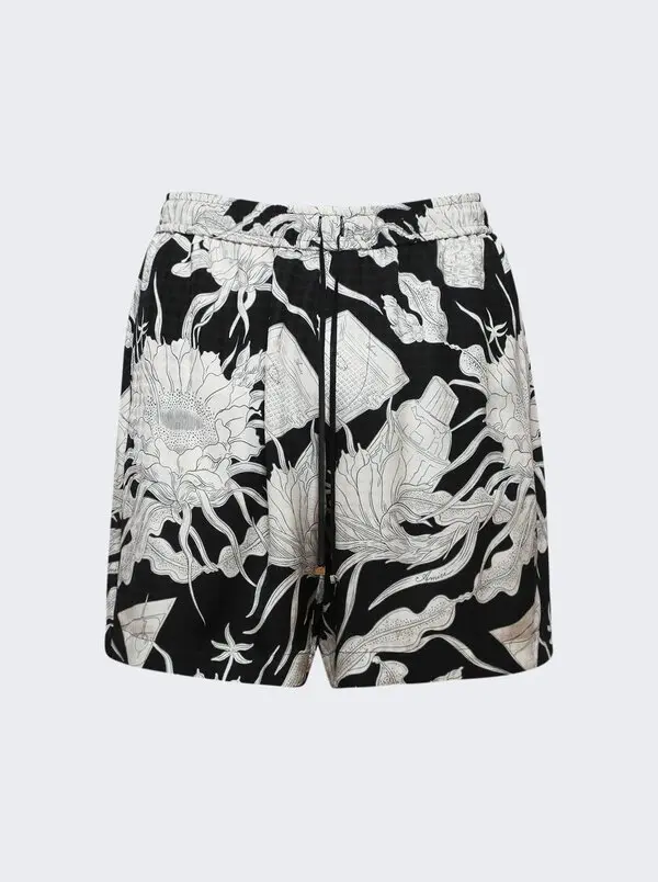 Amiri Floral Short - Black