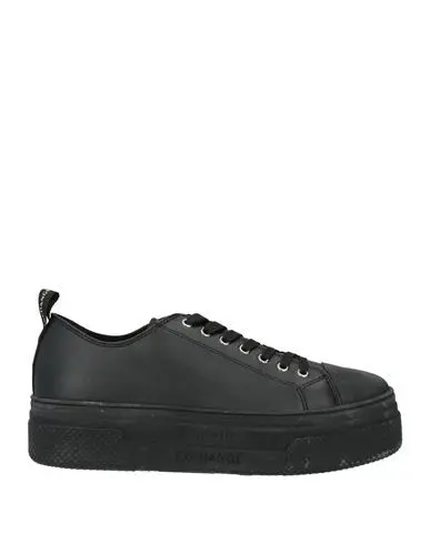 Armani Exchange Leather Low-top Sneakers - Black
