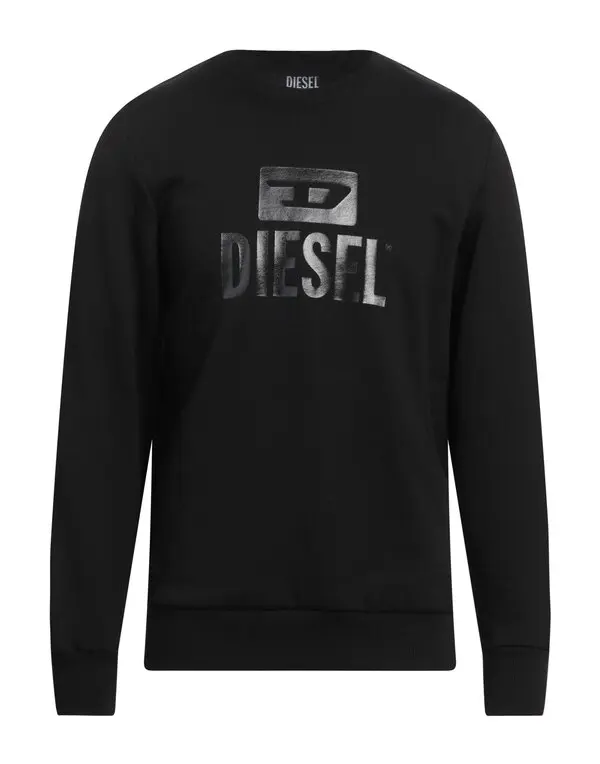 DIESEL® Crewneck Long Sleeve Sweatshirt - Black
