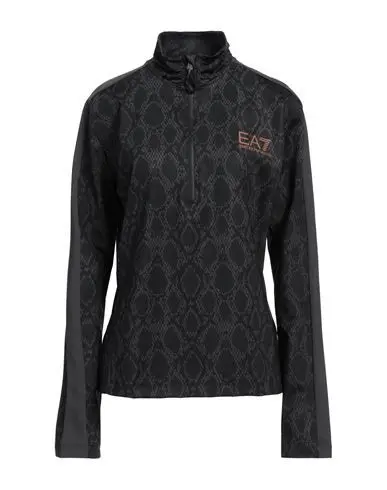 EA7 Snakeskin-print Half-zip Sweatshirt