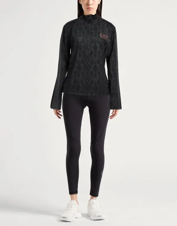 EA7 Snakeskin-print Half-zip Sweatshirt