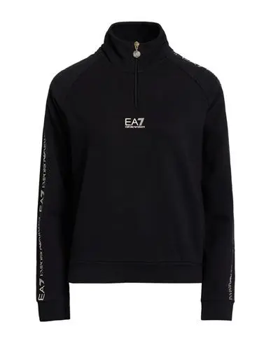 EA7 Fleece Sweatshirt With Logo - Black