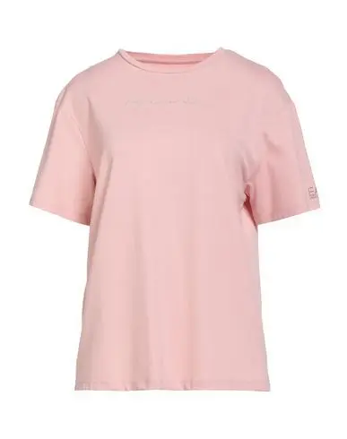 EA7 Jersey T-shirt With Embroidered Logo - Pink