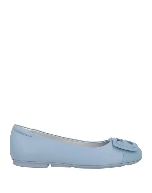 Hogan Ballet Flats In Leather - Blue