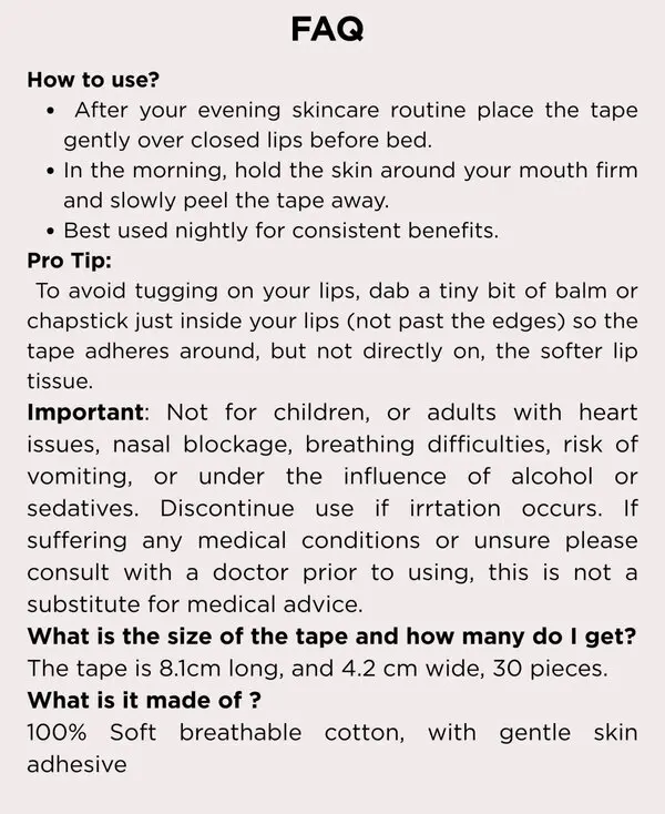 SOLARIS LABORATORIES NY Functional Mouth Tape