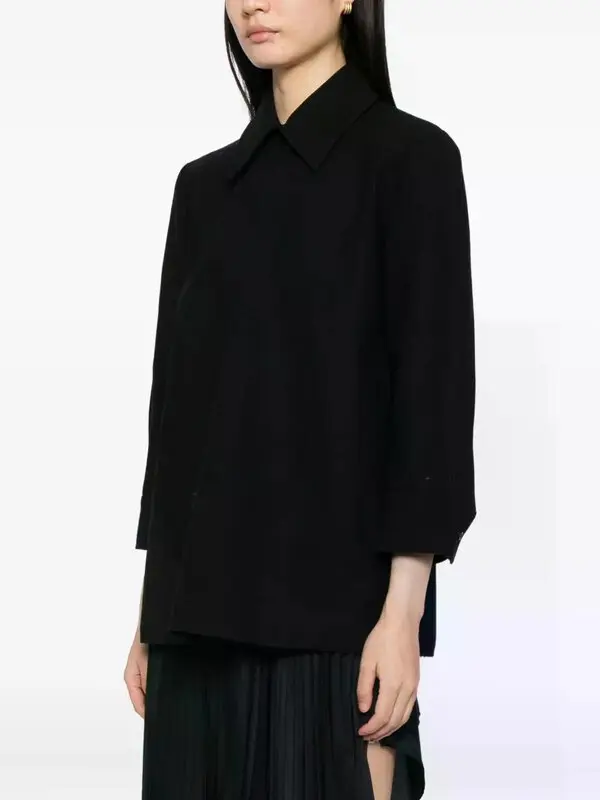 JIL SANDER Wool Collared Top