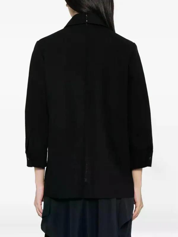 JIL SANDER Wool Collared Top