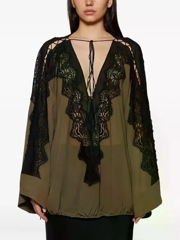 Christopher Esber Lace Paneled Tunic