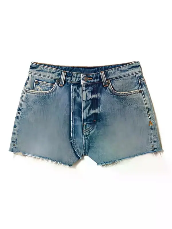 TWINSET Frayed-hem Denim Shorts