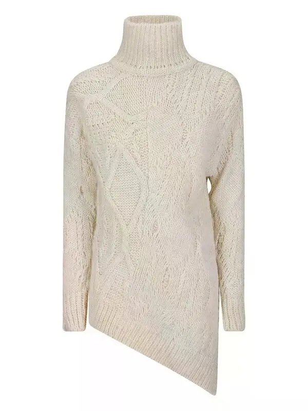 STEFANO MORTARI Cable-knit High-neck Sweater