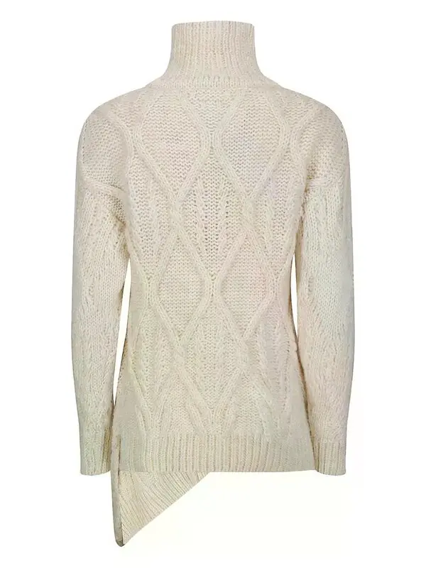 STEFANO MORTARI Cable-knit High-neck Sweater