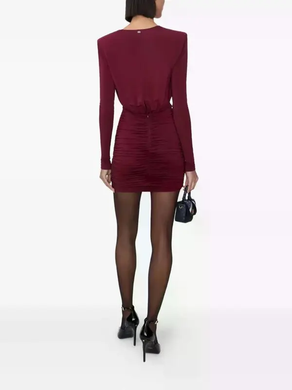 Amiri Cowl-neck Draped Mini Dress