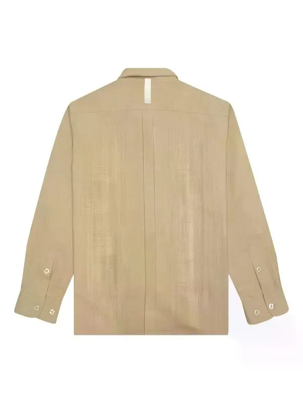 ADVISORY BOARD CRYSTALS Textured Pocket Shirt - Neutrals