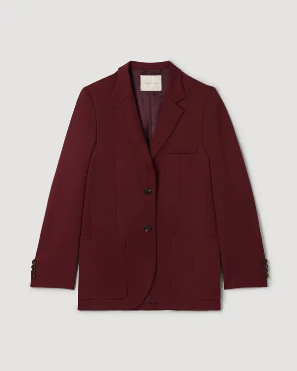 Veronica De Piante Sebastian Grain De Poudre Wool Jacket