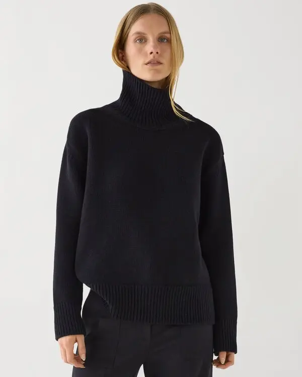 Veronica De Piante Delphine Wool-cashmere Sweater - Black
