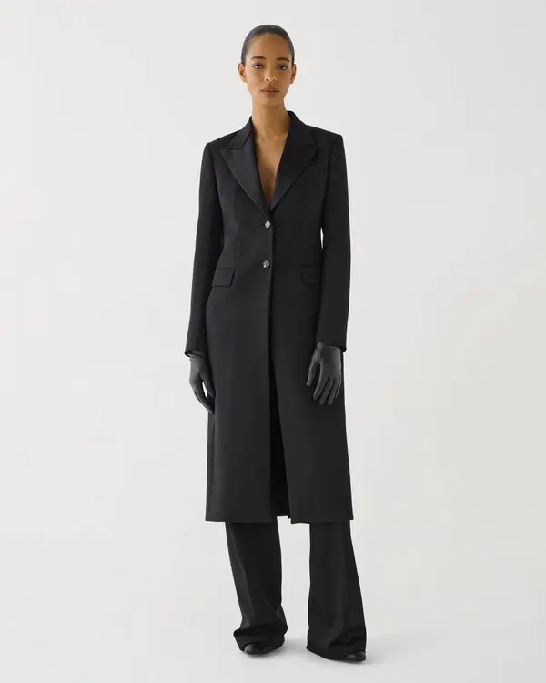 Veronica De Piante Meliha Grain De Poudre Wool Coat