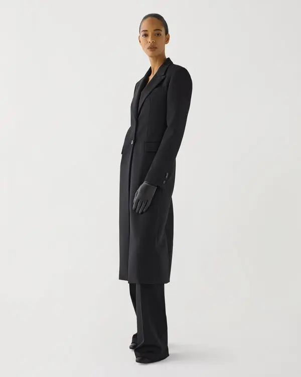 Veronica De Piante Meliha Grain De Poudre Wool Coat