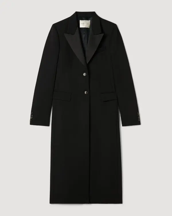 Veronica De Piante Meliha Grain De Poudre Wool Coat