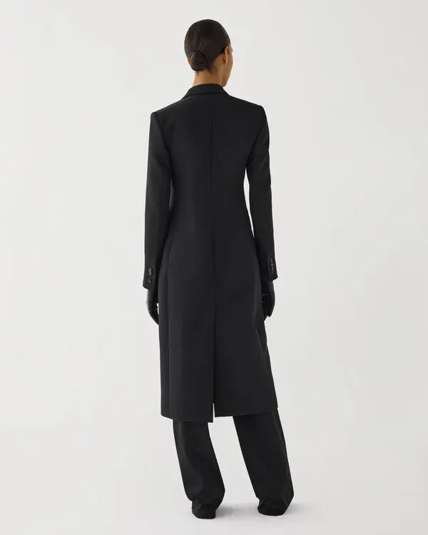 Veronica De Piante Meliha Grain De Poudre Wool Coat