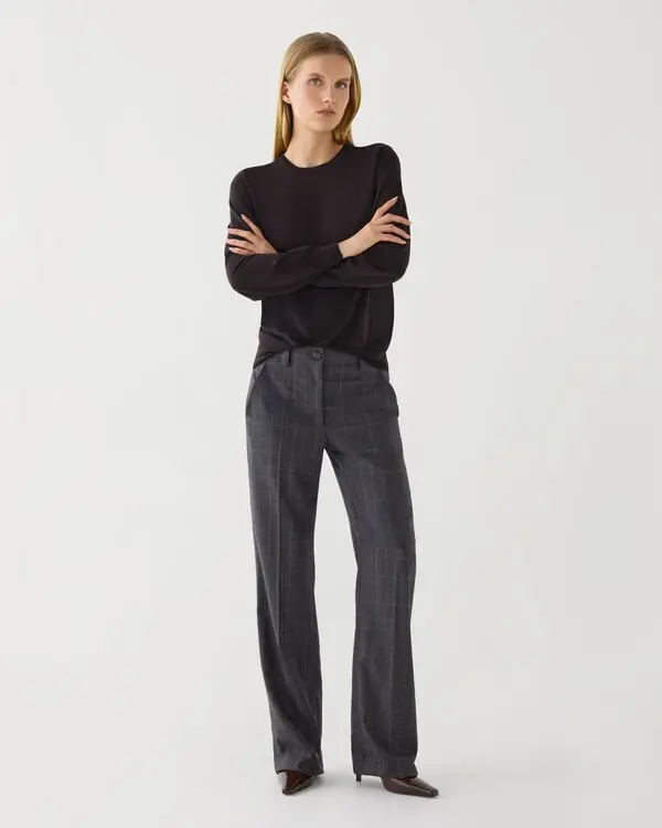 Veronica De Piante Avery Plaid Trousers