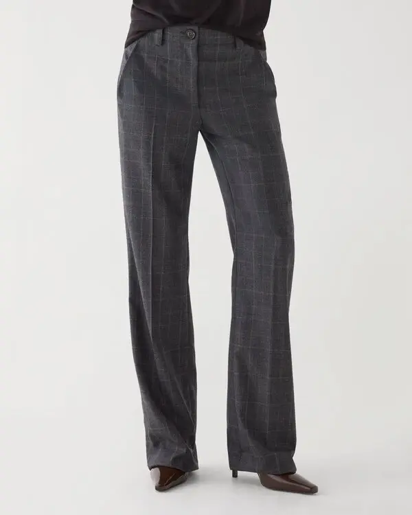 Veronica De Piante Avery Plaid Trousers