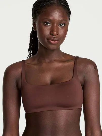 Victoria's Secret Body Victoria Luxe Contour Scoop Lightly Lined Bra - Brown