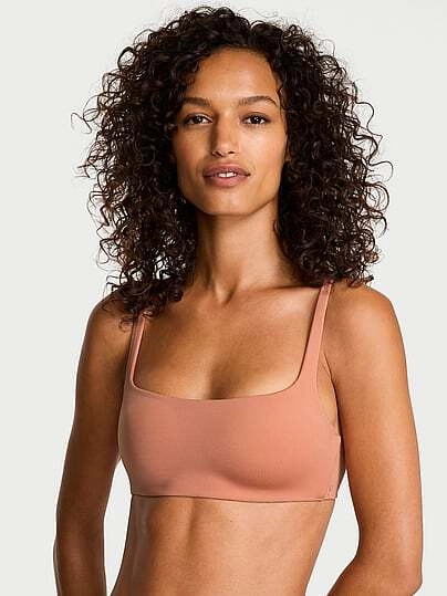 Victoria's Secret Body Victoria Luxe Contour Scoop Lightly Lined Bra - Brown