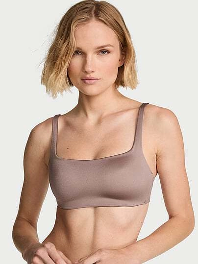 Victoria's Secret Body Victoria Luxe Contour Scoop Lightly Lined Bra - Brown