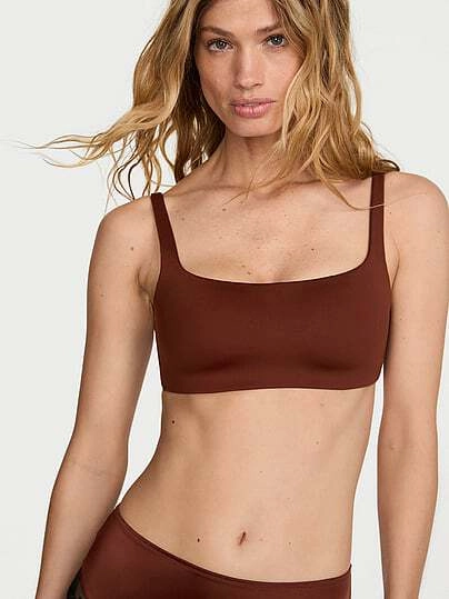 Victoria's Secret Body Victoria Luxe Contour Scoop Lightly Lined Bra - Brown