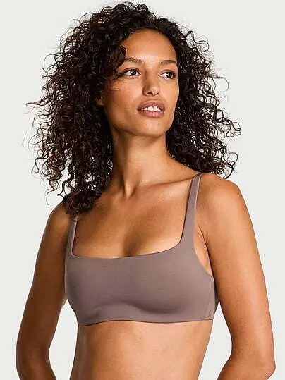 Victoria's Secret Body Victoria Luxe Contour Scoop Lightly Lined Bra - Grey